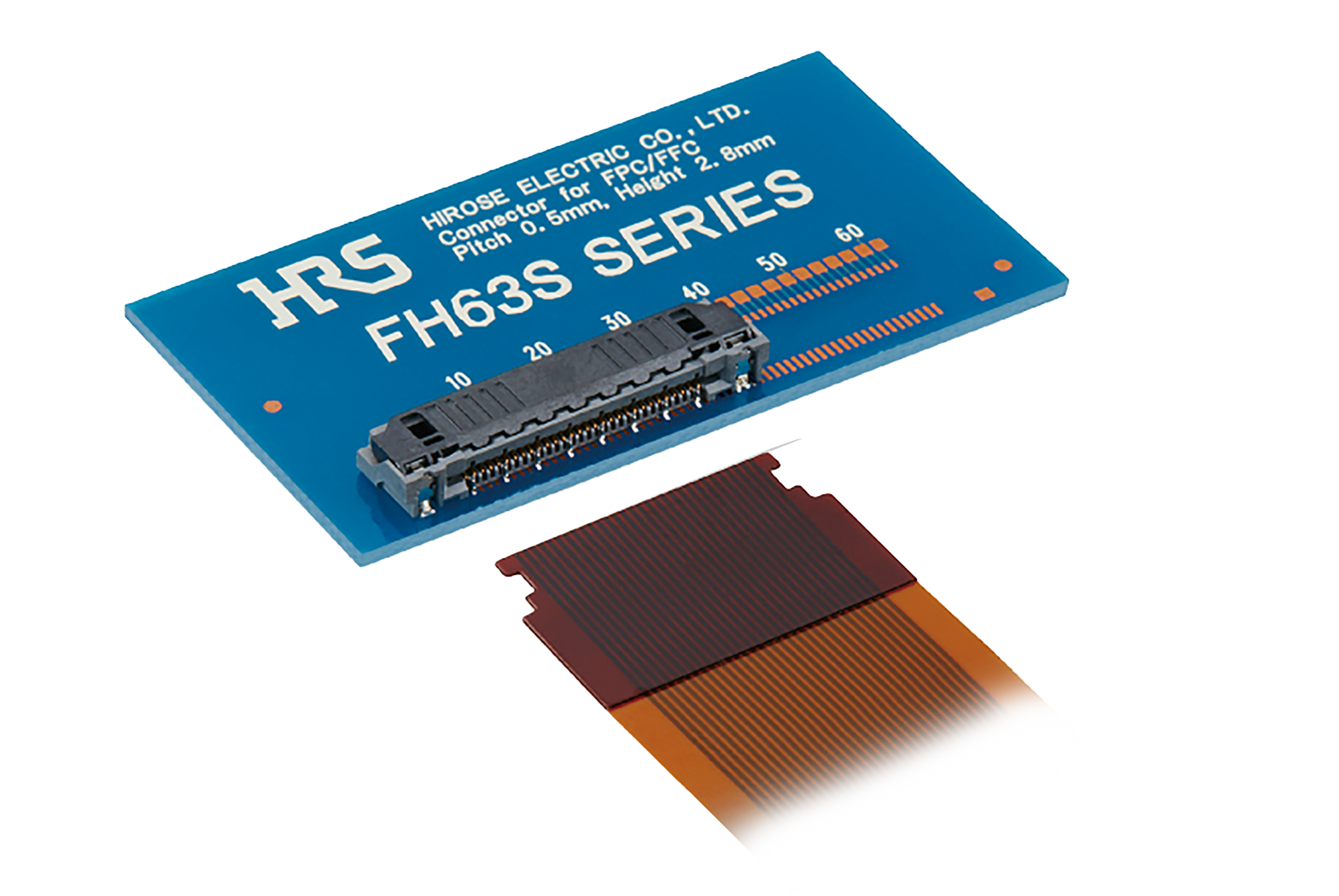 FH63S Series | 0.5mm FPC/FFC Connector with Locking Design